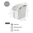 HomeStock Rice Storage Container With Measuring Cup,For Rice / Grain ...