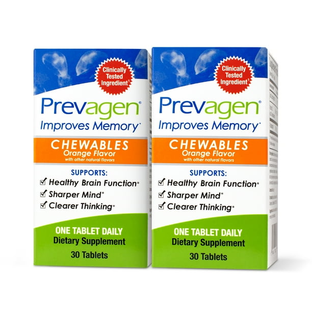 Prevagen Improves Memory - Regular Strength 10mg, 30 Chewables |Orange ...