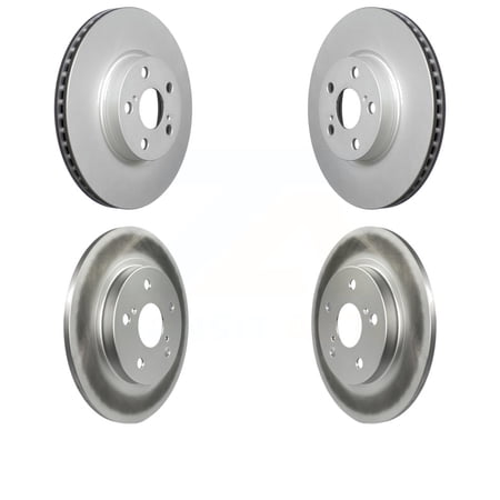 Front Rear Coated Disc Brake Rotors Kit For 2014 Toyota Matrix With ...