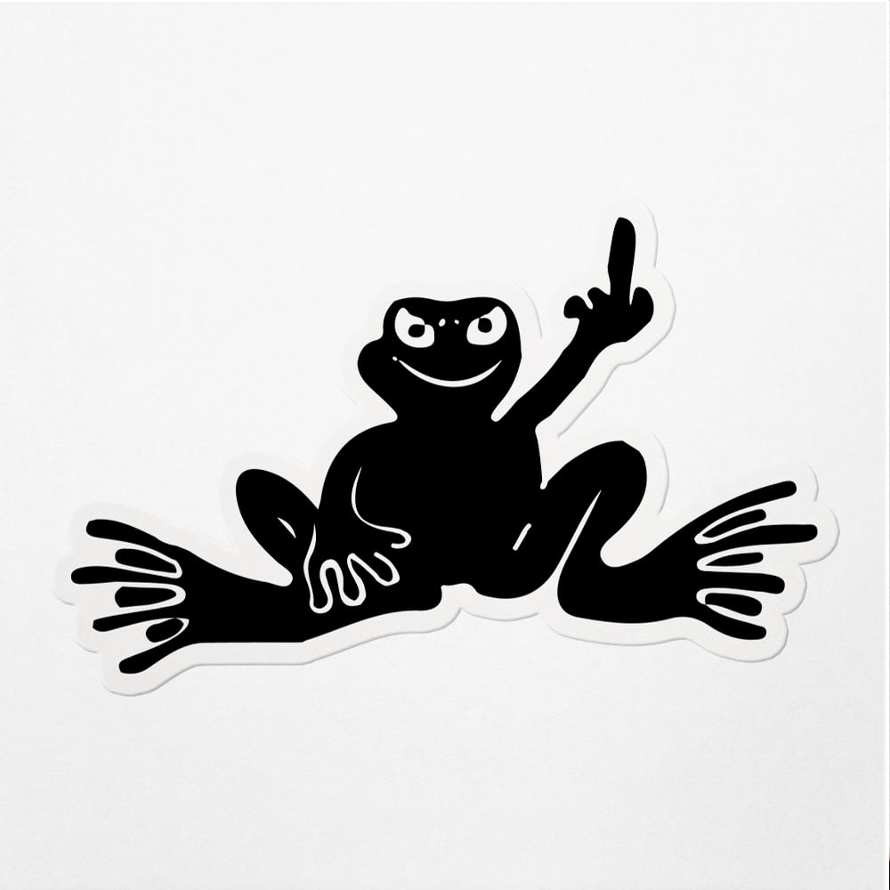 Vinyl Stickers Decals Of Finger Illustration - Waterproof - Apply On ...