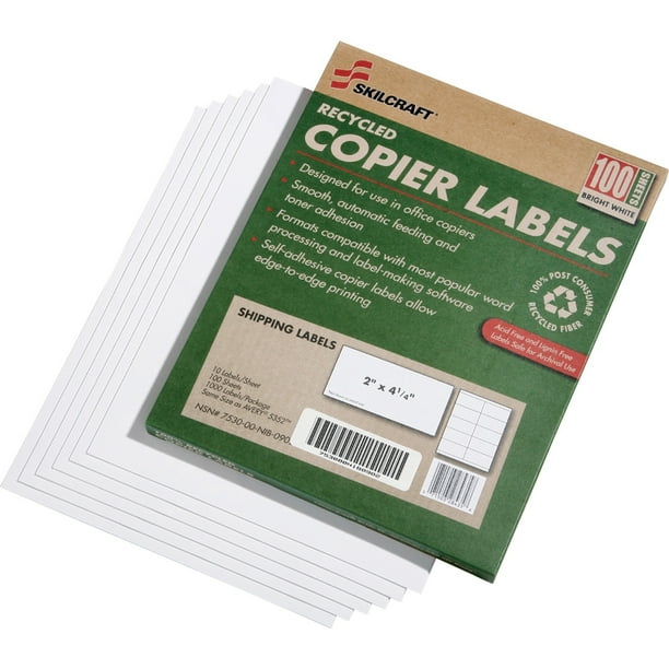 SKILCRAFT 7530-01-587-2621 Shipping Copier Label - Walmart.com