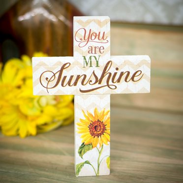 P. Graham Dunn You are My Sunshine Sunflowers 4 x 12 Wood Bark Edge ...