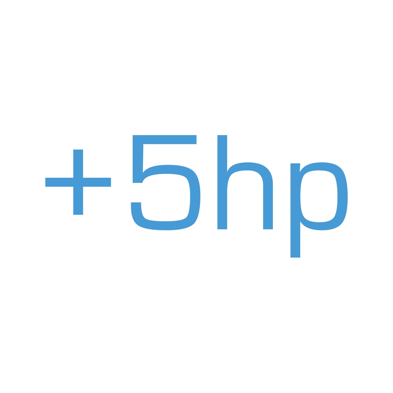 +5 HP Sticker Decal Die Cut - Self Adhesive Vinyl - Weatherproof - Made ...