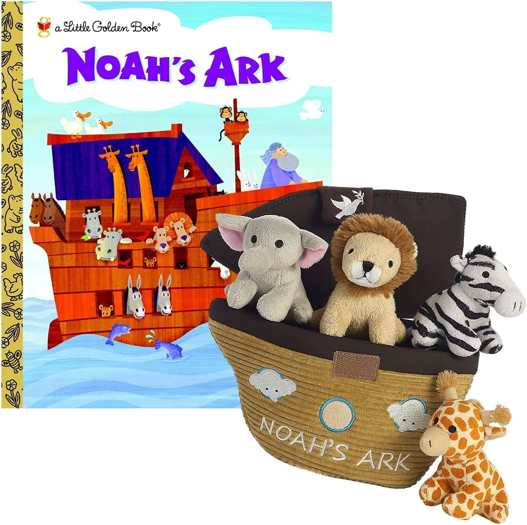 Ebba Noah's Ark Plush 6 Piece Gift Set, Little Golden Book® Noah's Ark ...