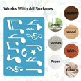 1 Set Acrylic Earring Handwork Template Card Leather Cutting Stencils ...