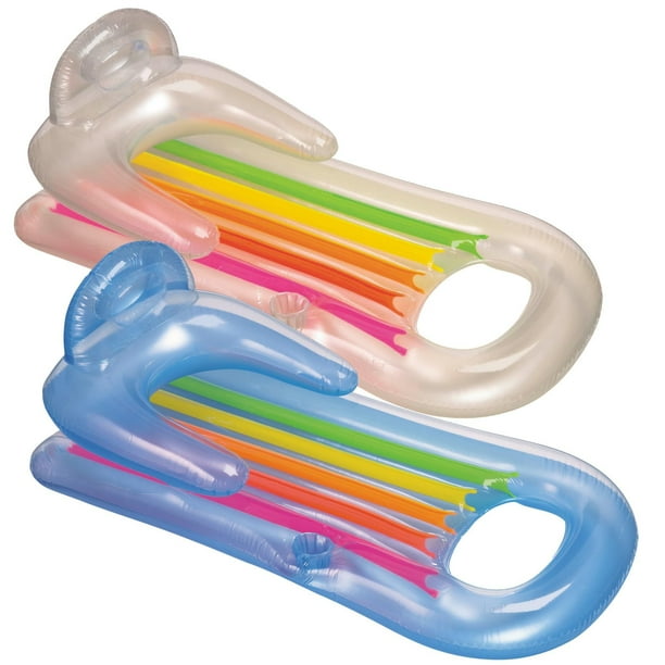 Lounge hinchable INTEX King Kool azul y plateado, paquete de 2 Intex ...