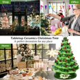 Vebreda 15 inch Large Ceramic Christmas Tree Plug in Tabletop ...