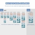 Aqua Coastal Beach Privacy Window Film, Decorative Stained Glass Window ...