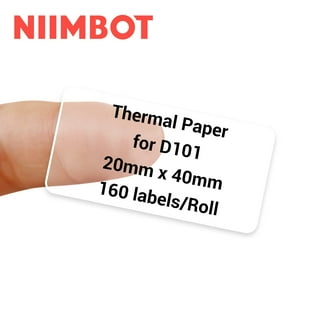 NIIMBOT D101 Labels, 1"x 2.36"(25x60mm) Thermal Sticker Label for D101 ...