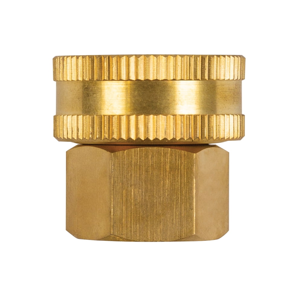 Nelson Brass Double Female Pipe to Hose Connector Fitting - 3/4" NPT X ...