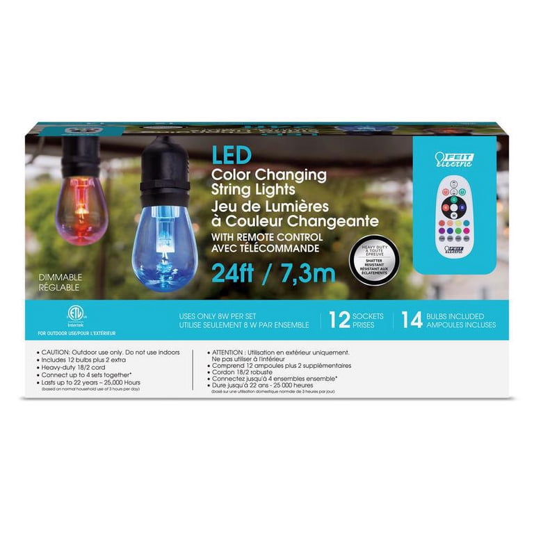 String Lights Are Dimmable Feit Feit Electric 72031 48ft Led String