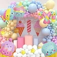 10PCS Huge Ice Cream Aluminum Foil Balloons Rainbow Candy Cane Balloons ...