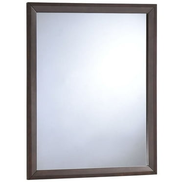 Linon Mahogany Leaf Rectangle Mirror - Walmart.com