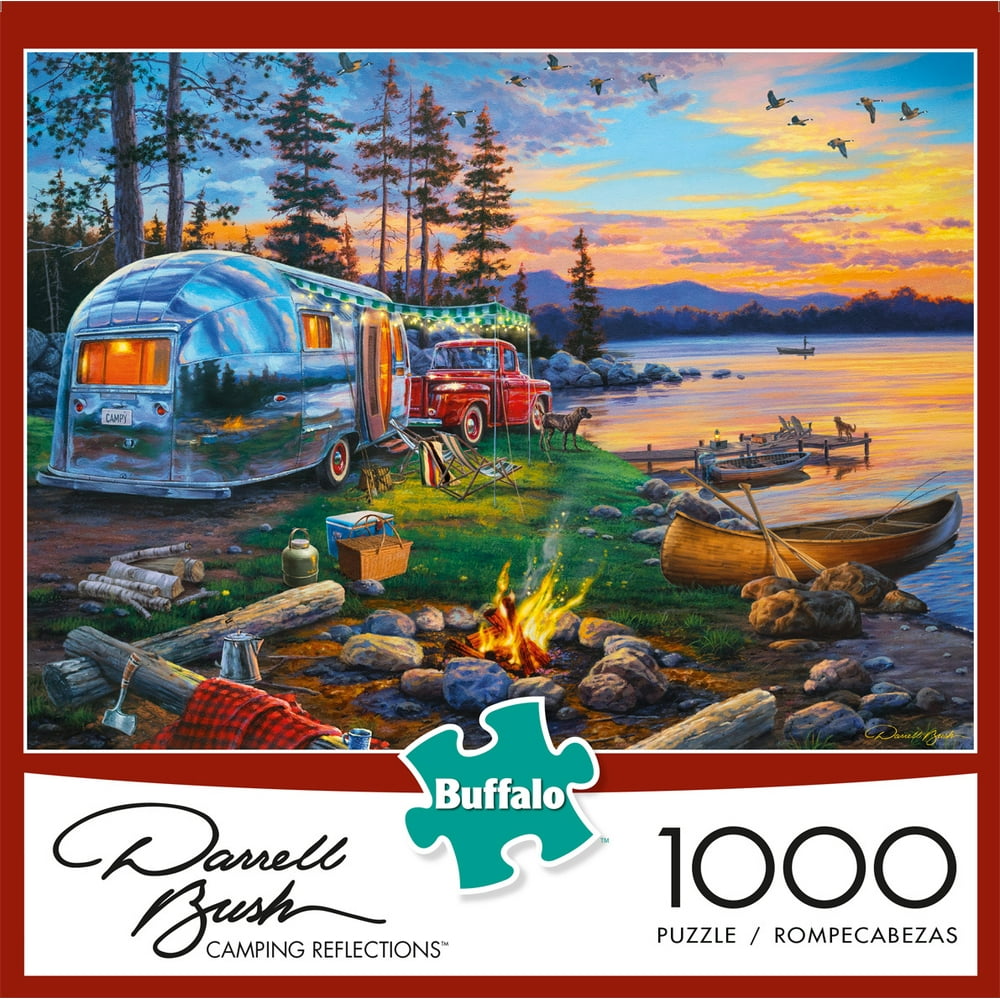 Buffalo Games - Darrell Bush - Camping Reflections - 1000 Piece Jigsaw ...