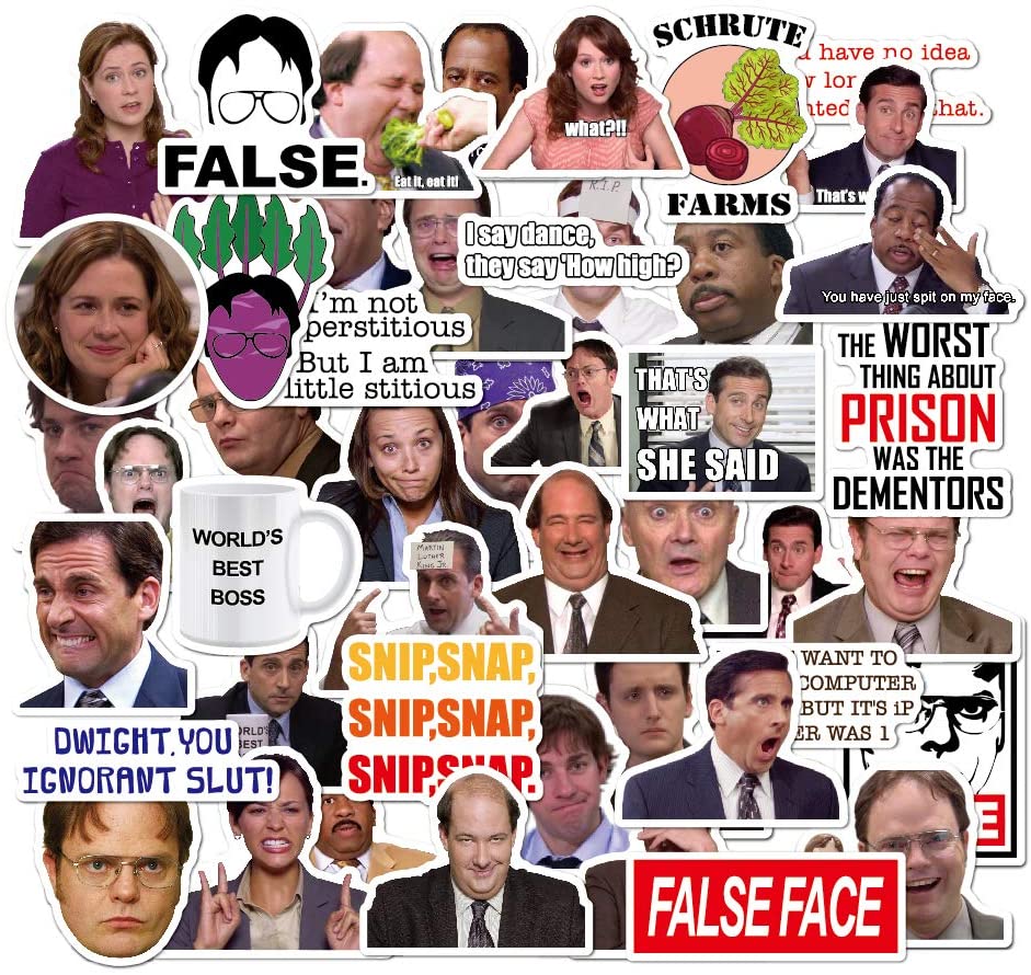 The Office Stickers Pack of 50 Stickers - The Office Stickers for ...