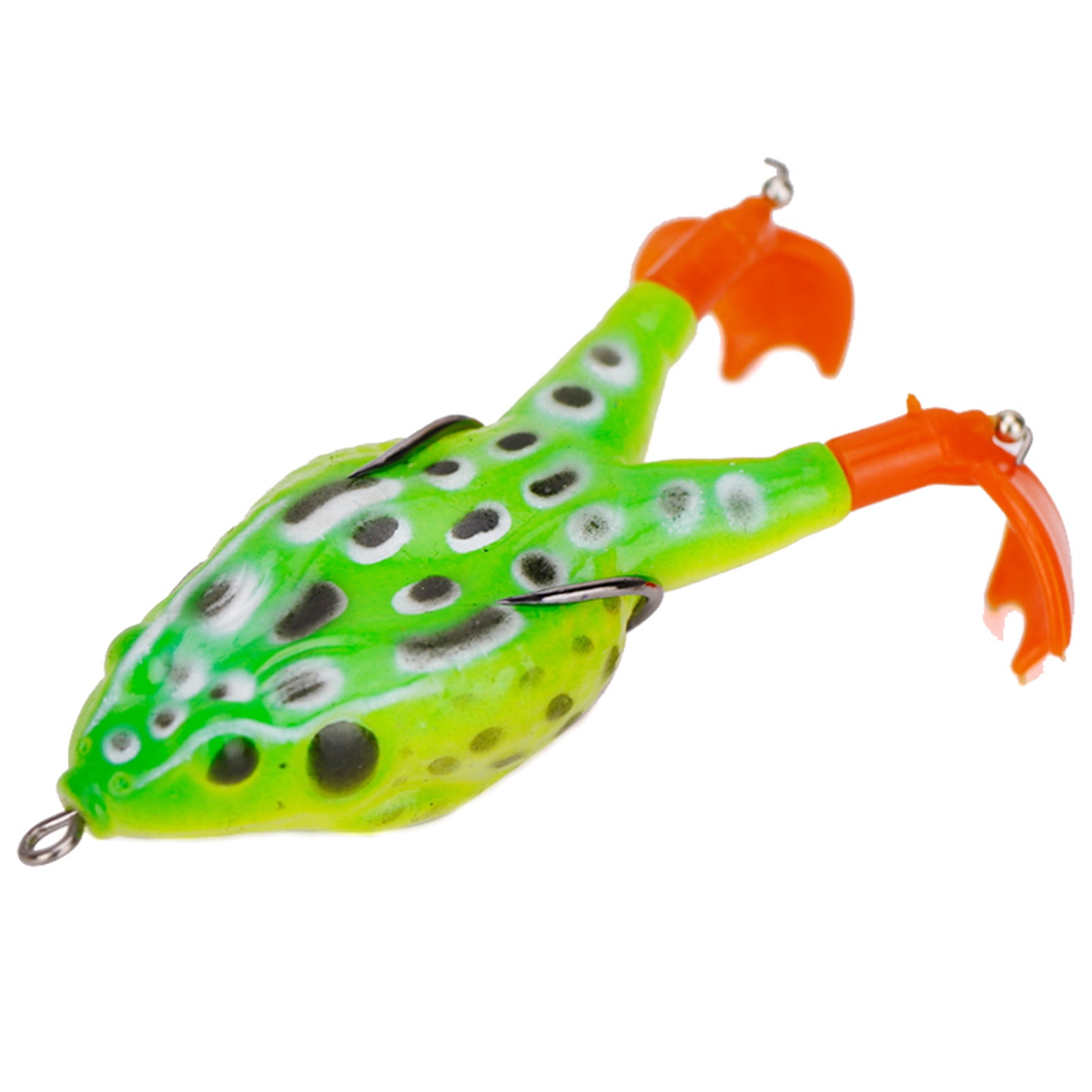 Soft Frog Bait Double Propellers Legs 3D Eyes 9cm Lifelike Silicone ...