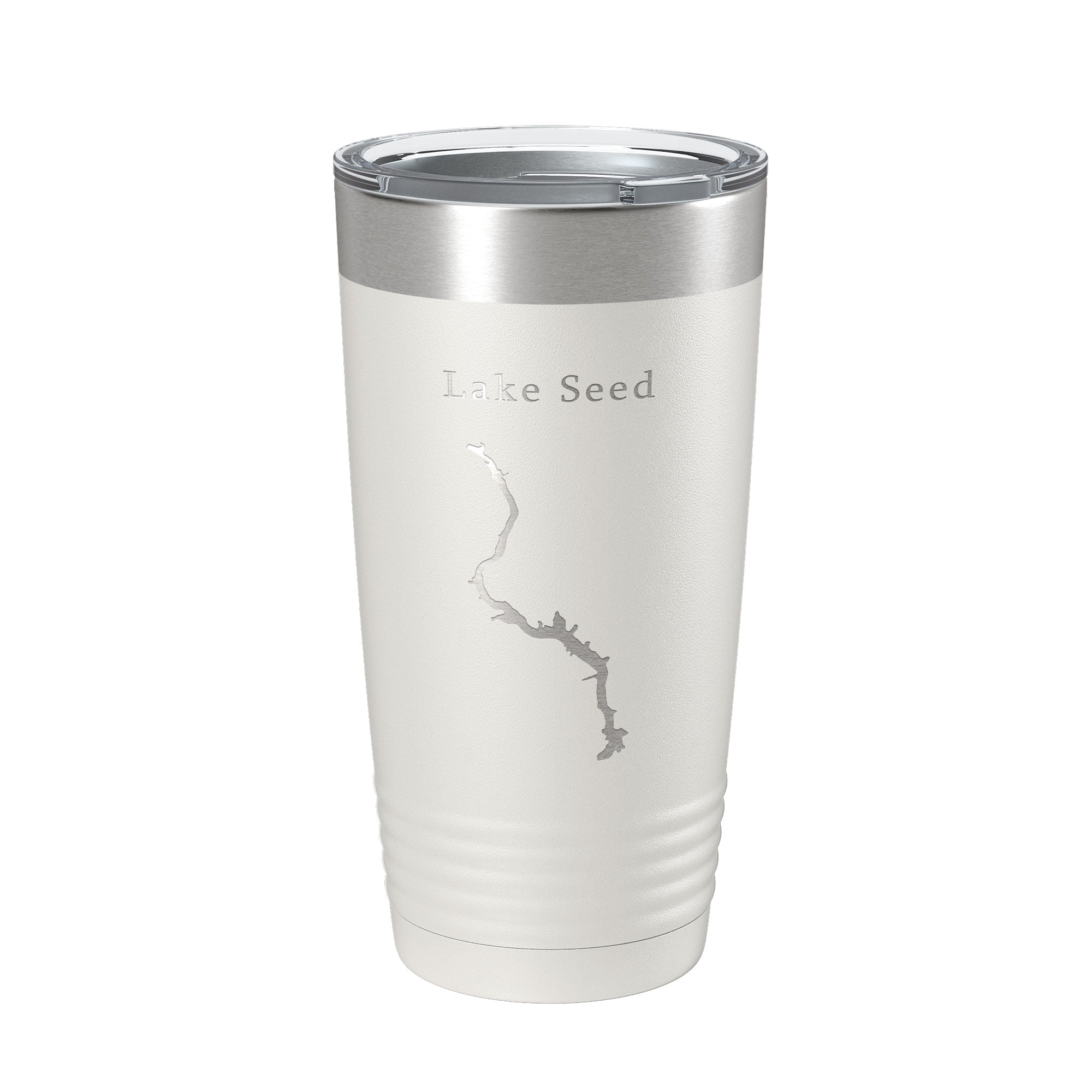 Lake Seed Map Tumbler Travel Mug Insulated Laser Engraved Coffee Cup ...