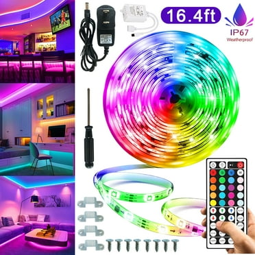 Ledeez Waterproof Multicolor Lights, 16 Bright Colors, Battery Operated ...