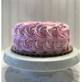 DEZICAKES Large Pink Rosette Fake Cake Display 9" Faux Cake- Decoration ...