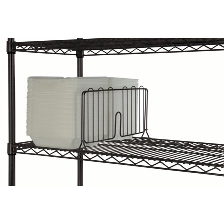 12" Wide Black Wire Shelf Divider - Walmart.com