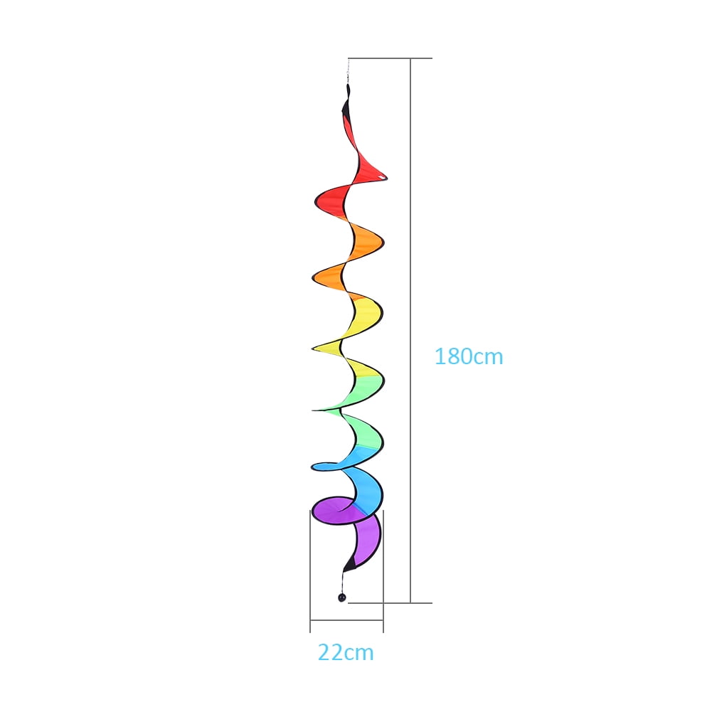 Zerodis Brand New Colorful Windmill Nylon Fabric Hanging Wind Spinners ...
