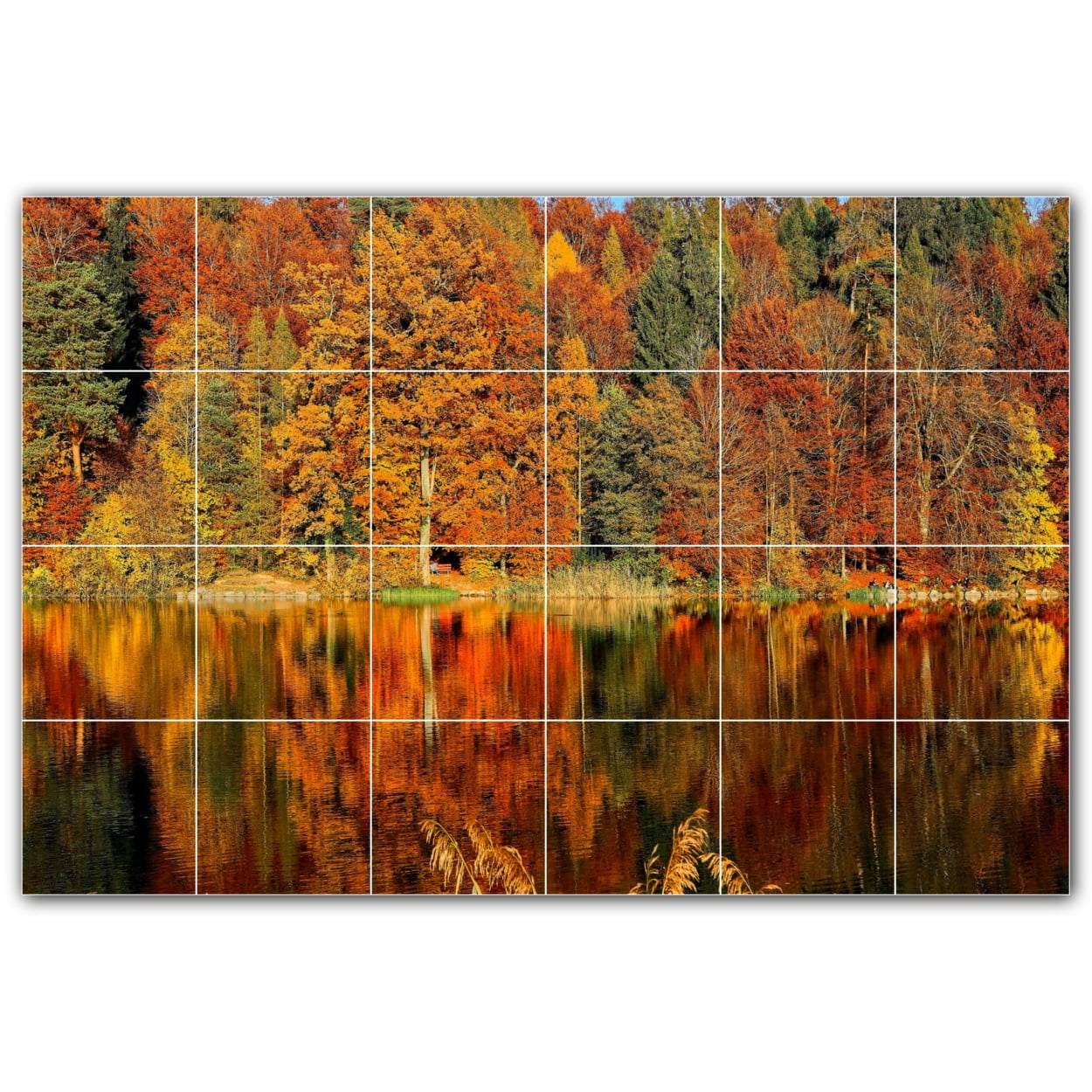 Picture-Tiles.com: Autumn Ceramic Tile Wall Mural WAL500034-64L. 48"W x ...