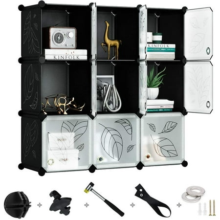 Greenstell Cube Storage Organizer 9Cube Closet Organizer with Doors DIY ...
