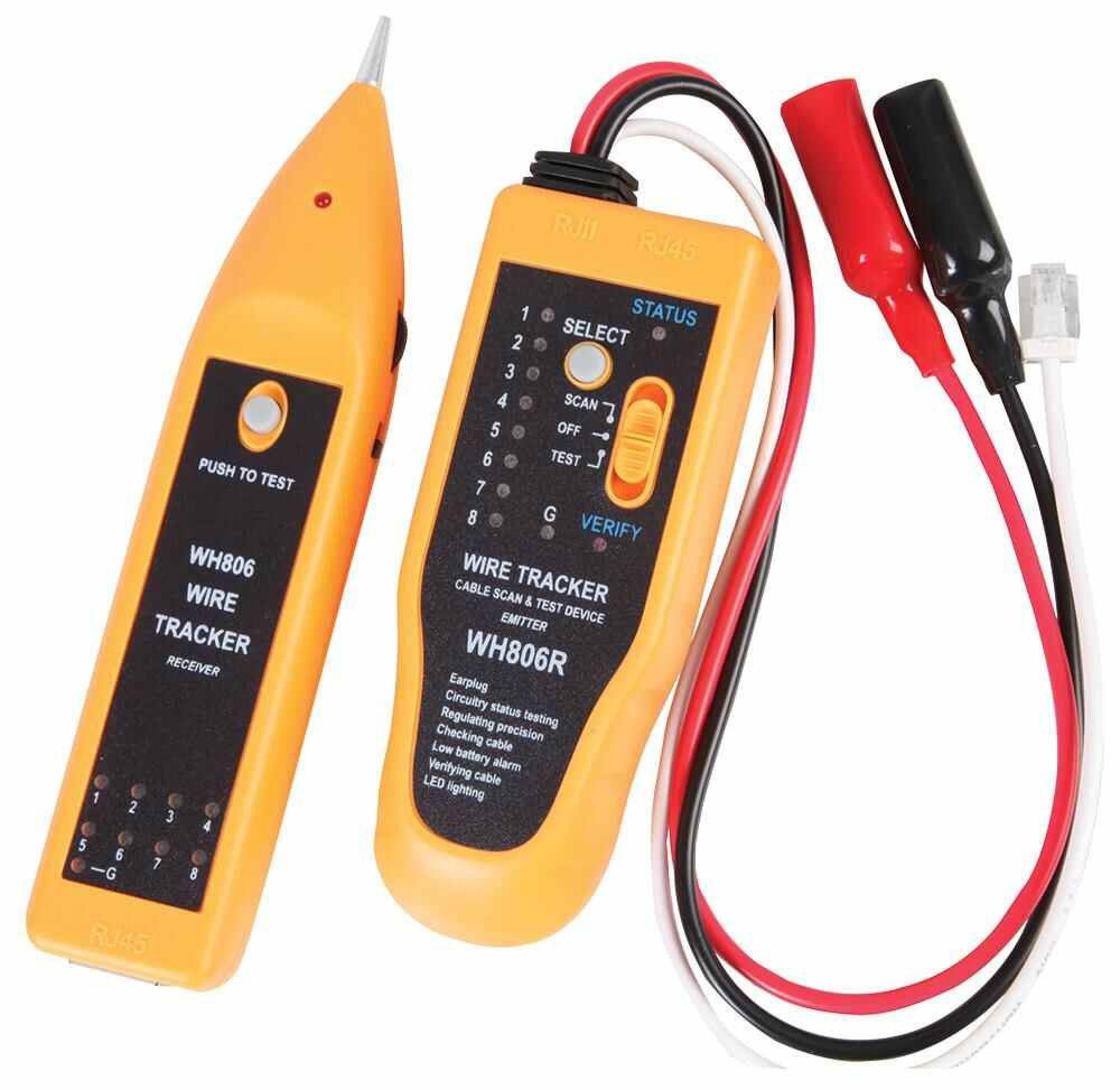 TENMA - Network Cable Tester and Tracker for Cat5e, Cat6e and Telephone ...
