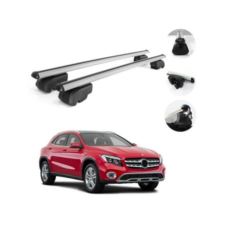 Silver Roof Rail Rack Cross Bar Luggage Carrier For Mercedes GLA Class ...