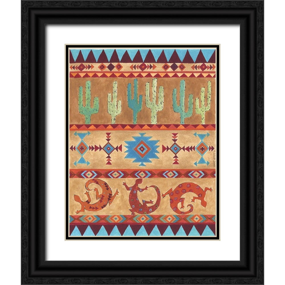 Shamp, Cindy 15x18 Black Ornate Wood Framed with Double Matting Museum ...