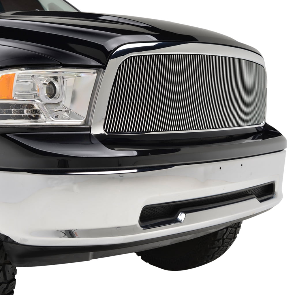 EAG Chrome Billet Grille+Shell Compatible with 09-12 Dodge Ram 1500 ...