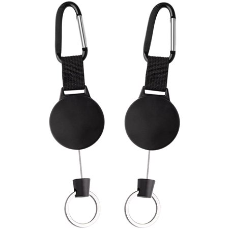 2 pieces pull-out key fobs High-performance key fobs with retractable ...