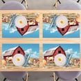 Farm Animal Theme Place Mats Set of 4, Barnyard Home Decor, Farmhouse ...