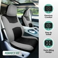 FH Group Universal Fit Cloth Car Seat Covers Full Set for SUV, Sedan ...