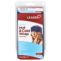 Leader Hot & Cold Wrap, Reusable Head/Neck, Blue 1ct HSA/FSA Eligible ...