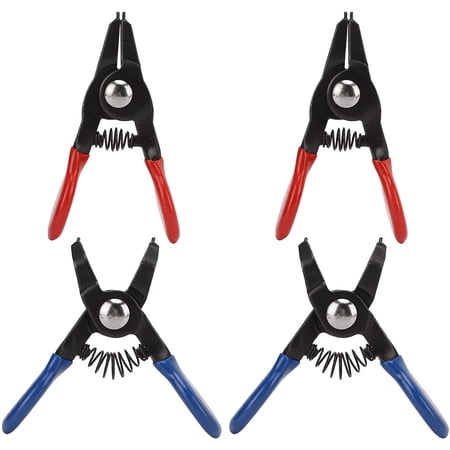4pcs Mini Snap Ring Plier Set, Universal Metal Snap Ring Plier Spring ...