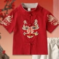 YDFCWXW Boys Traditional Chinese Tang Suit Dragon Embroidery Outfit ...