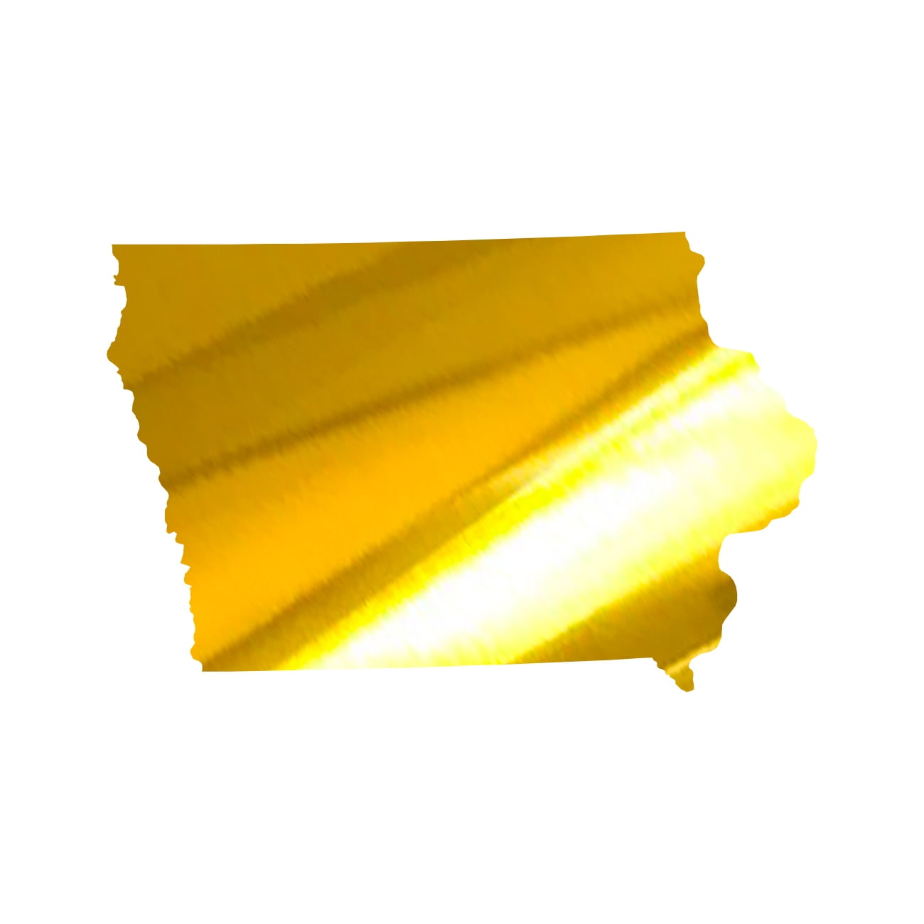 Iowa Shaped Sticker Decal Die Cut - Self Adhesive Vinyl - Weatherproof ...