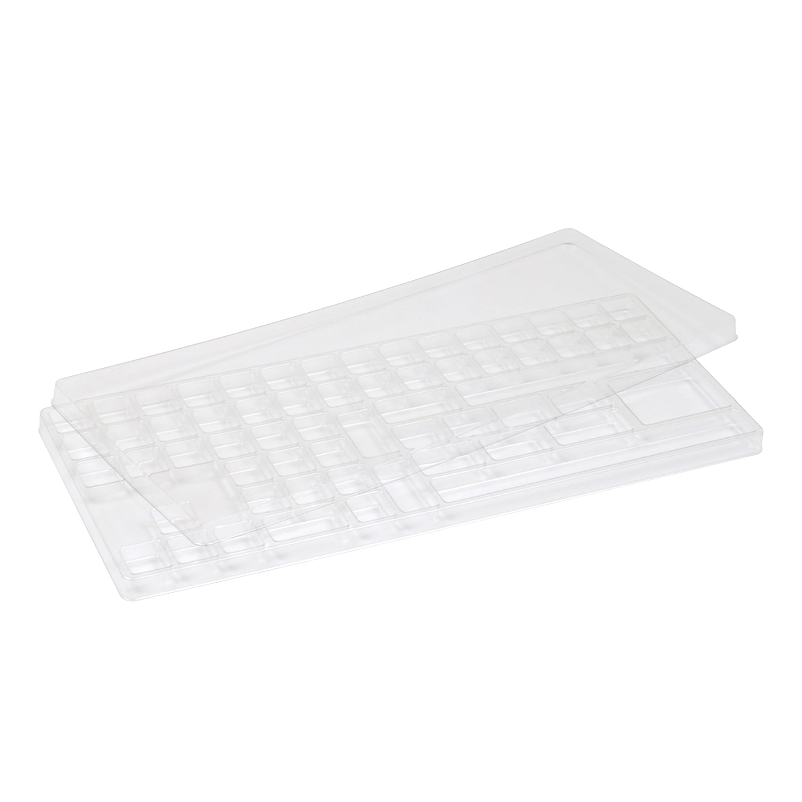 Keycap Storage Box Plastic Clear Lid with Dividers Keyboard Set Storage ...