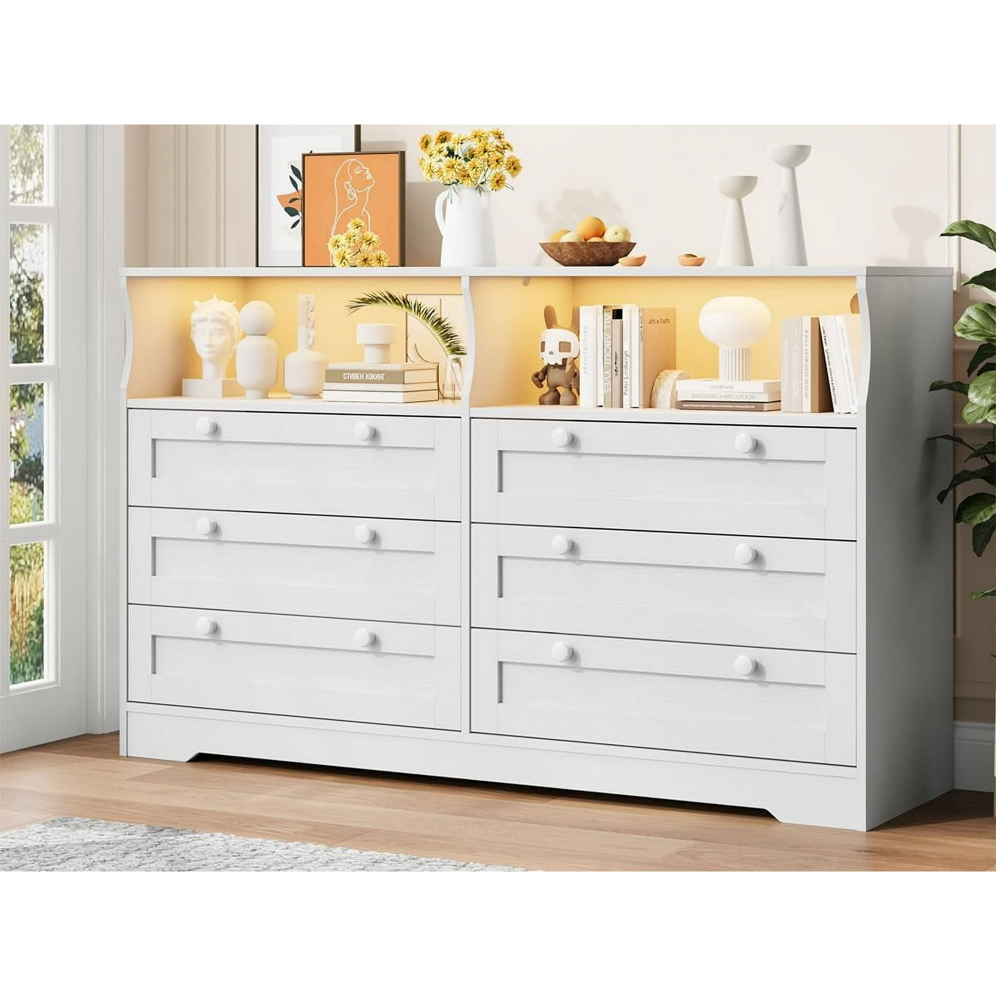 Click here for Yusazens Chests Of Drawers  55 Wide Dresser With 2... prices
