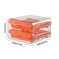 Eggs Storage Box, Refrigerator Side Organizer, Acrylic Material, Anti ...