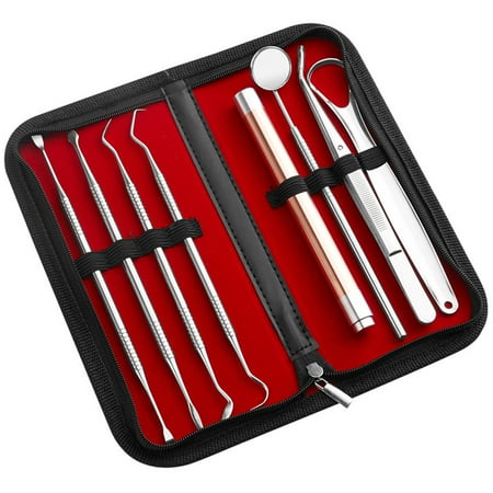 8 Pcs/Set Stainless Steel Dentist Instruments Kit Lab Equipment Tools ...