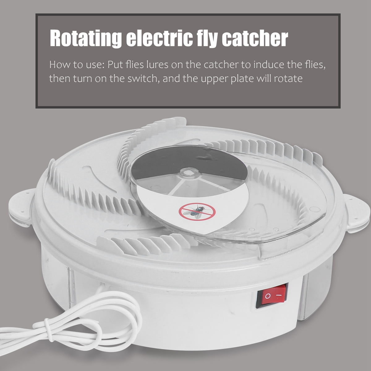 Electric Flies Catcher USB Rotated Home Use Fly Trap Killer Pest Killer ...