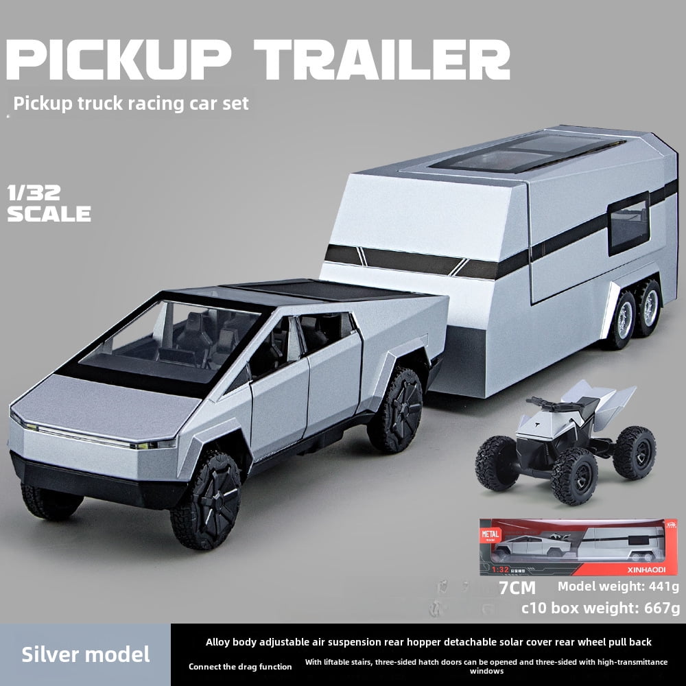 Click here for Unbranded 1:32 Scale Silver Teska Pickup Truck Wit... prices