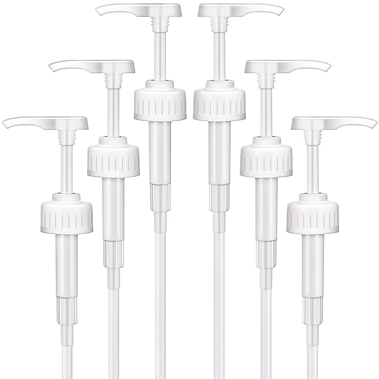 Click here for Jinsinto 6 Pieces White Coffee Syrup Pump Syrup Bo... prices