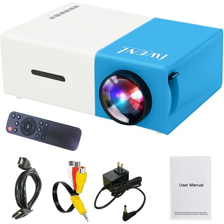 Mini Projector Portable Projector iwenl 1080P LED Projector Home Cinema ...