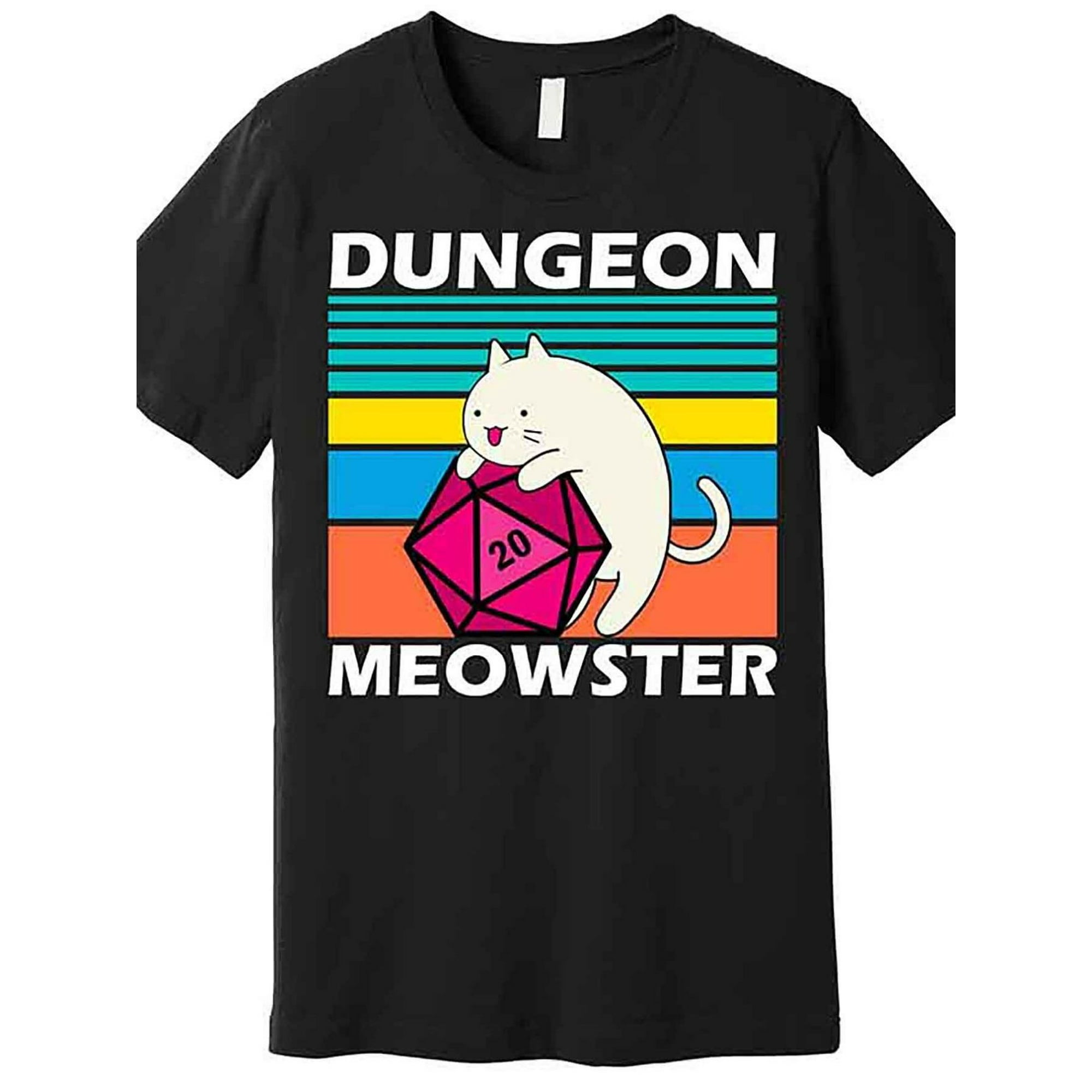 Click here for Generic Dungeon Meowster Mens Black Graphic T-Shir... prices