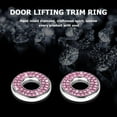 4PCS Bling Inner Car Door Lock Cover Stickers, Rhinestones Pull Rod ...