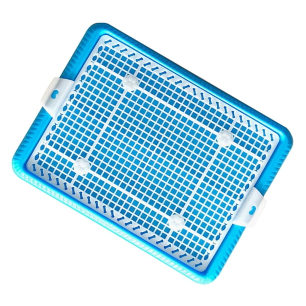 Dog Litter Boxes Indoor with Secure Latch Mesh Training Potty Pan Potty ...