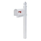 Gibraltar Mailboxes, PVC Mailbox Cross Arm Post, WP000W01, White ...